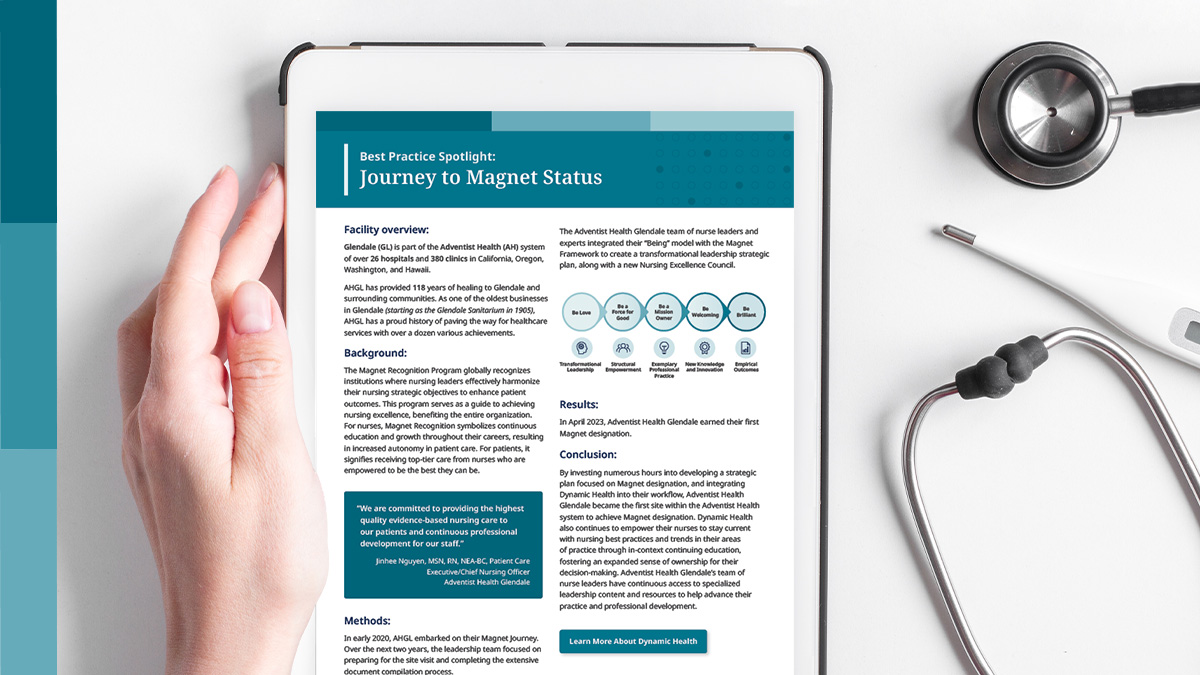 Best Practice Spotlight: Journey to Magnet Status - Best Practice ...