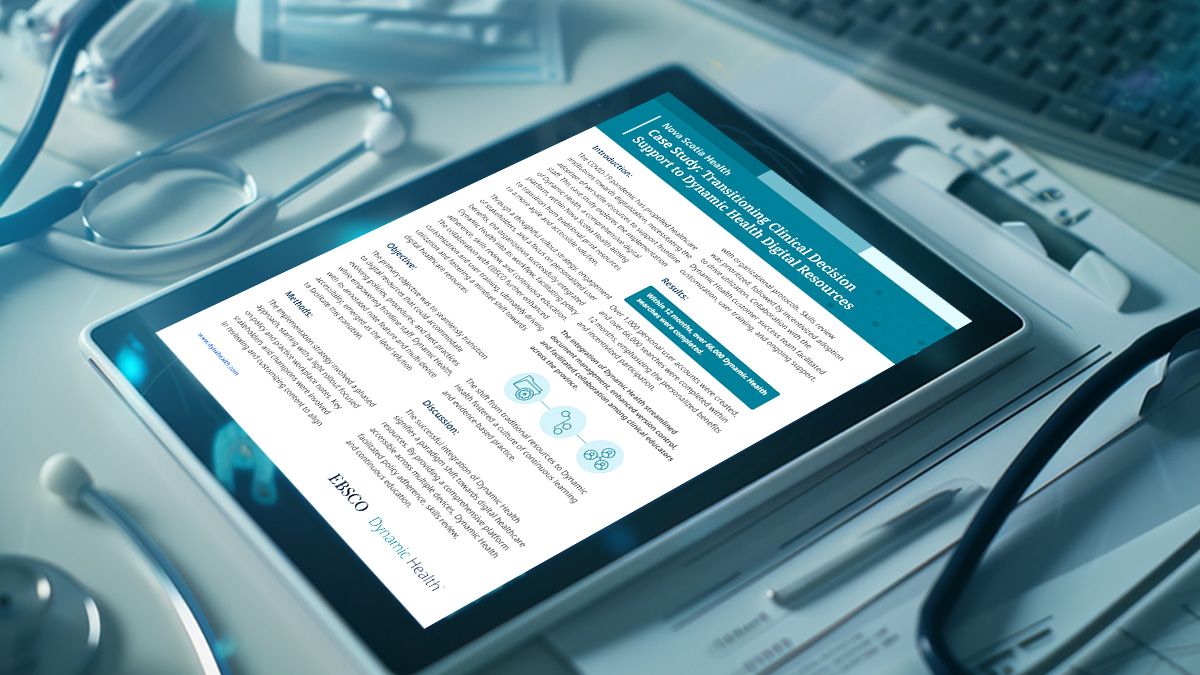 Case Study: Transitioning Clinical Decision Support to Dynamic Health ...